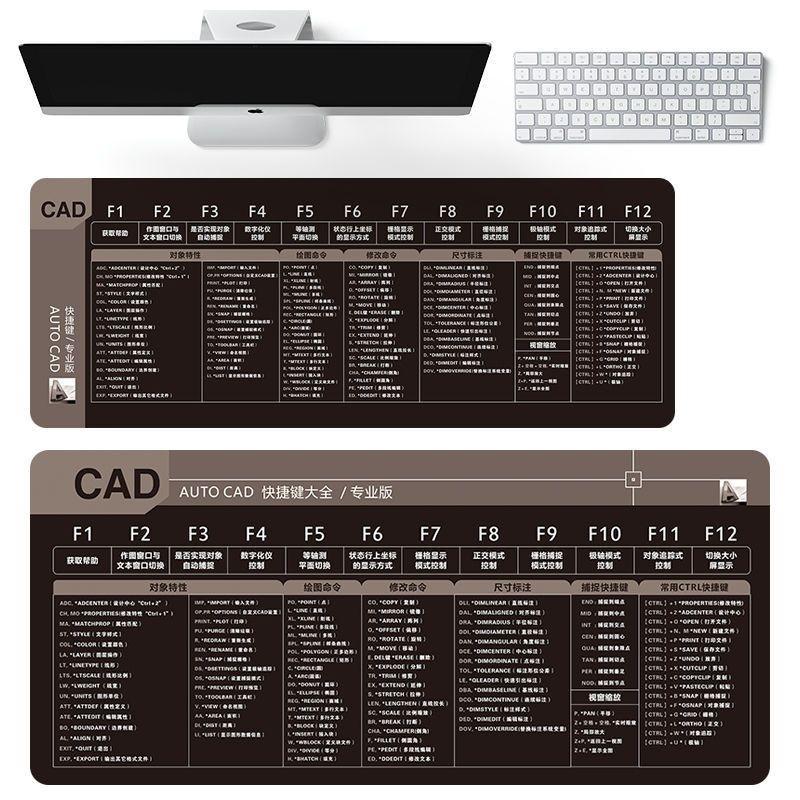 【現貨】快捷鍵滑鼠墊桌墊 超大號辦公wps word excel ppt ps ai cdr cad常用快捷鍵墊 | 蝦皮購物