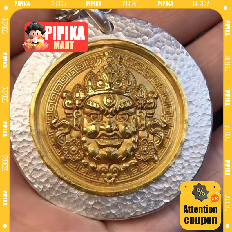 PIPIKA 🔥已過爐加持｜黃財神鏨刻吊墜｜復古民族風項鍊｜招財納福男女款｜本地寺廟開光 48小時發貨 | 蝦皮購物