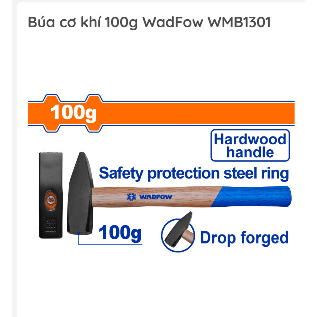 100-1000g Wadfow 機械錘碳錘鍛造落柄硬木平頭鎚 WMB1301 WMB1302 WMB1303 WMB1 | 蝦皮購物