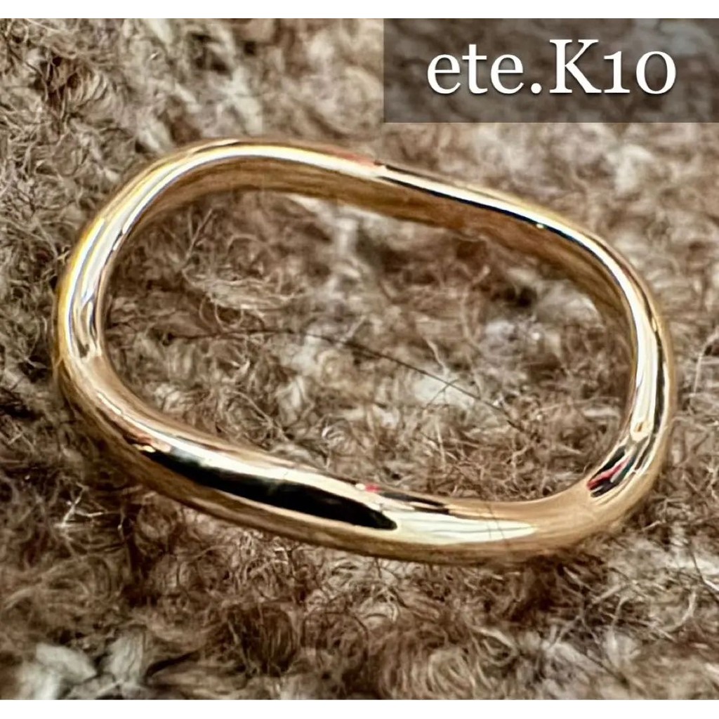 ete 戒指 11號 設計 10k yg 扭轉 波浪 mercari 日本直送 二手 | 蝦皮購物