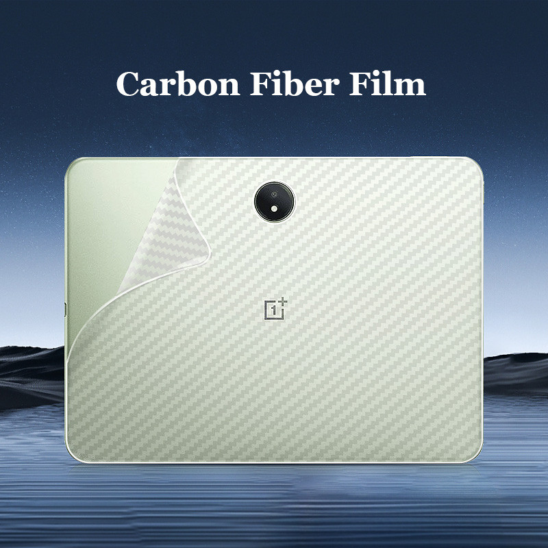 適用於 OnePlus Pad 2 Go Pro 3D 透明碳纖維後背貼膜 Stiker 屏幕保護膜(非鋼化玻璃) | 蝦皮購物