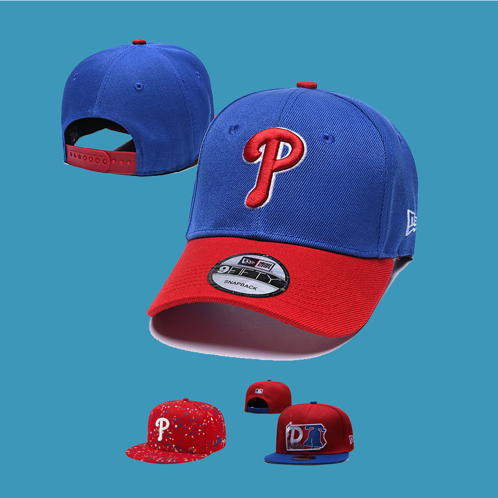【新款】MLB費城費城人棒球帽 男女通用 可調整平沿帽 彎簷帽 嘻哈帽 運動帽 時尚帽子 10款可選 | 蝦皮購物