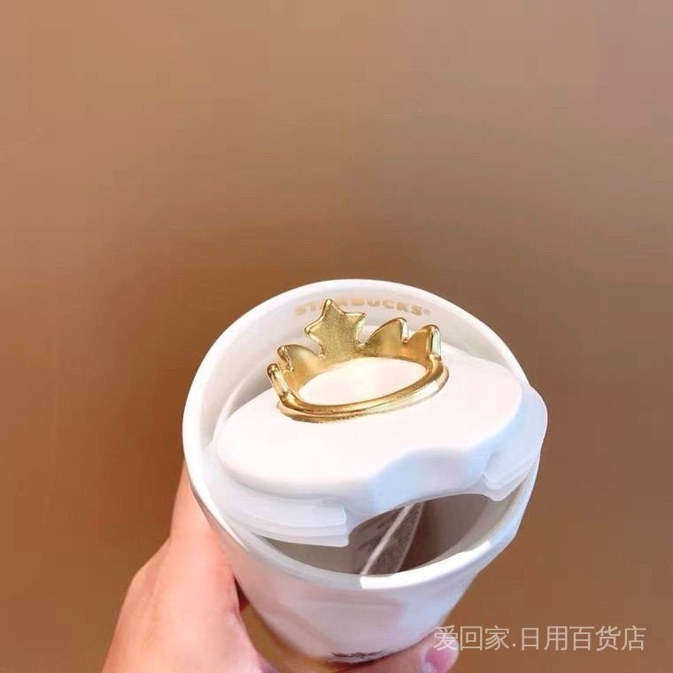 【春節預售】星巴克50週年慶410ML雙魚尾皇冠造型雙層馬克杯桌面陶瓷杯咖啡杯 3IX3 | 蝦皮購物