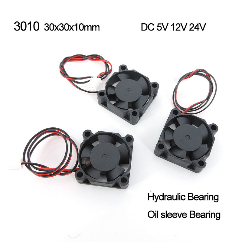 3cm DC 5V 12V 24V 3010 30MM 30*30*10MM 散熱風扇 3D打印機風扇油套液壓軸承 2p | 蝦皮購物