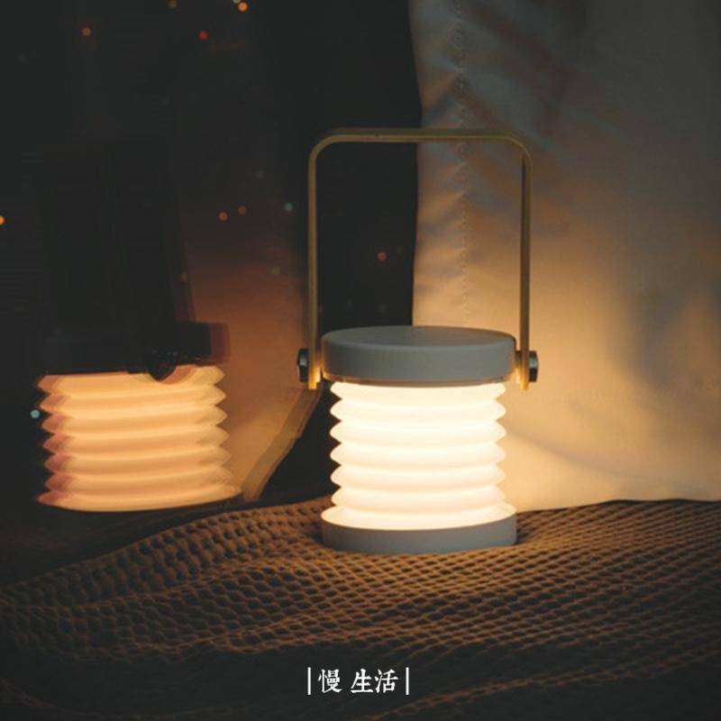 LED摺疊式便攜燈籠小夜燈 /伸縮燈籠燈 手提燈 夜燈 檯燈 可充電 台燈 三段 調光 手電筒 手提 LED 照明燈 | 蝦皮購物