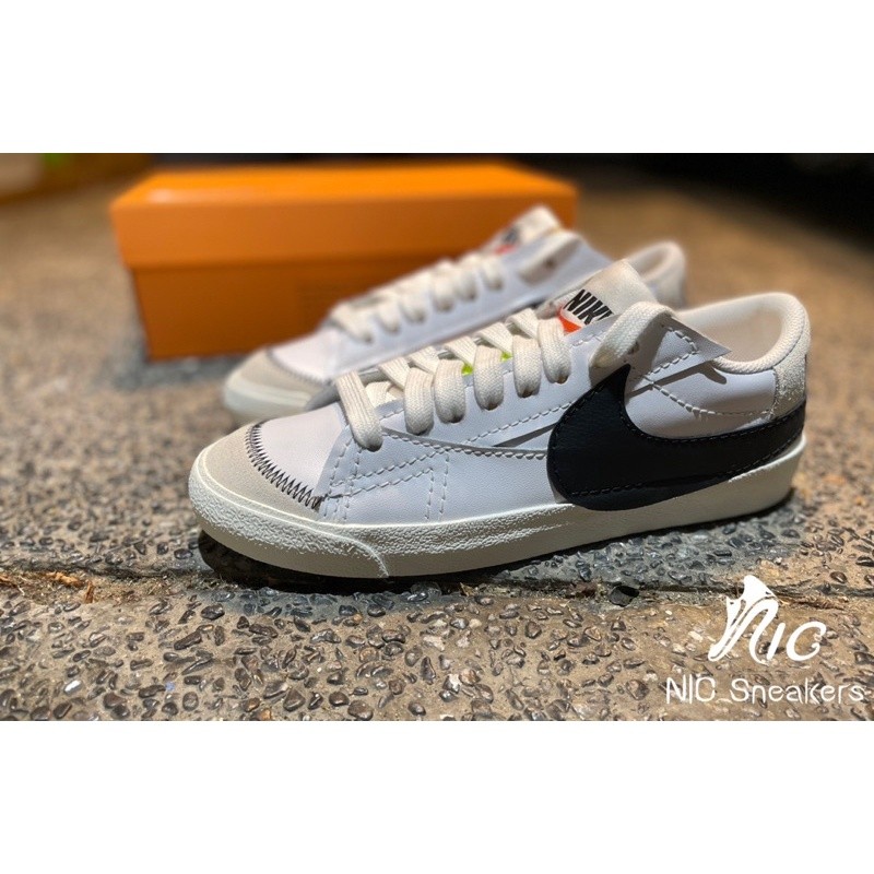 高品質 Nike Blazer Low 77 Jumbo 大勾 白黑 休閒鞋DQ1470-010 | 蝦皮購物