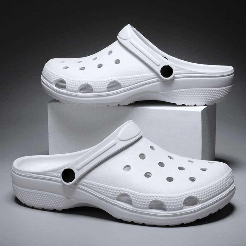 女式夏季2025新款EVA洞洞鞋厚底柔軟舒適防臭防滑耐磨拖鞋戶外沙灘休閒涼鞋0217 7HFJ | 蝦皮購物