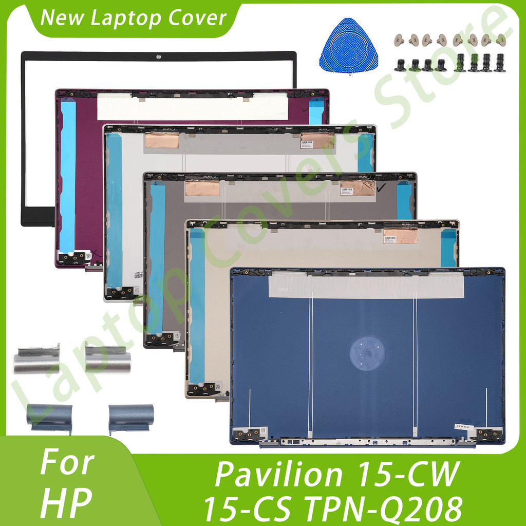 Hp Pavilion 15-CW 15-CS TPN-Q208 頂殼前擋板鉸鏈筆記本電腦零件更換黑色/灰色的 LCD | 蝦皮購物