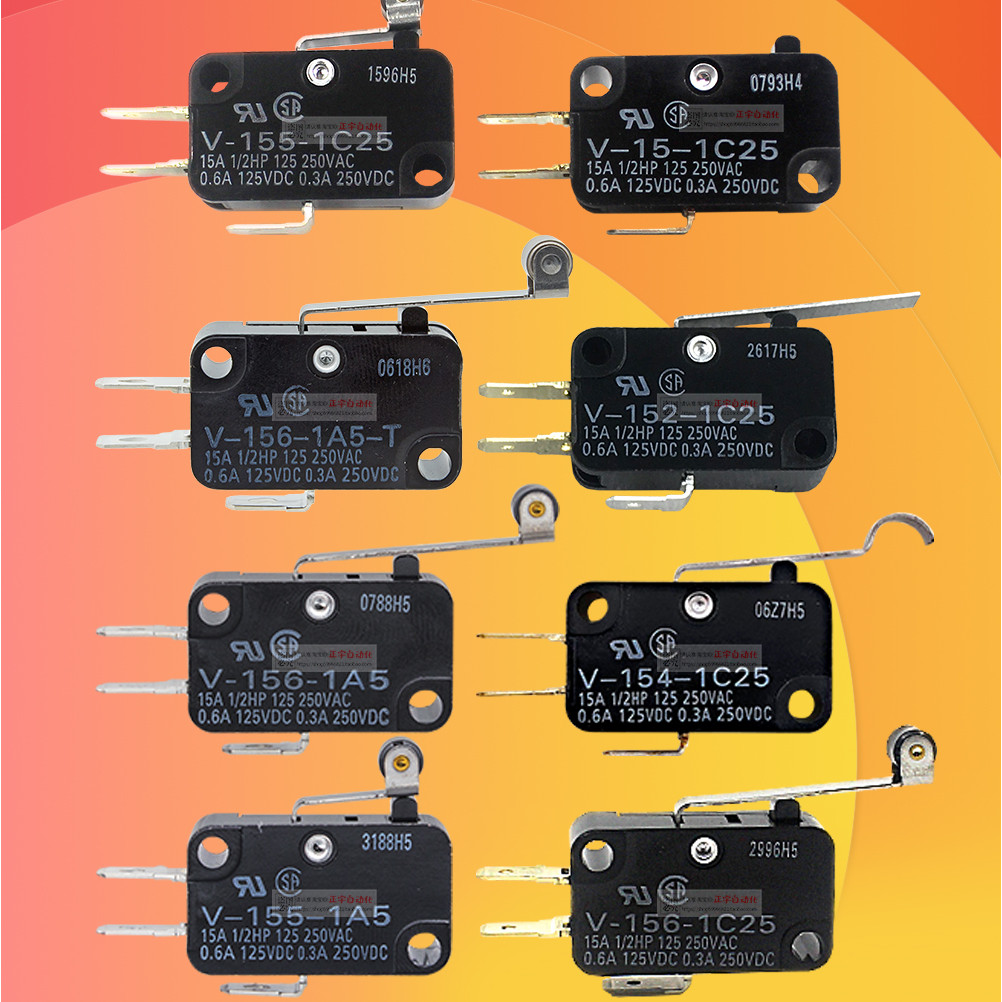 OMRON歐姆龍微動開關V-15-155-156-151-152-153-154-105-1C25-1A5-T-1B5 | 蝦皮購物