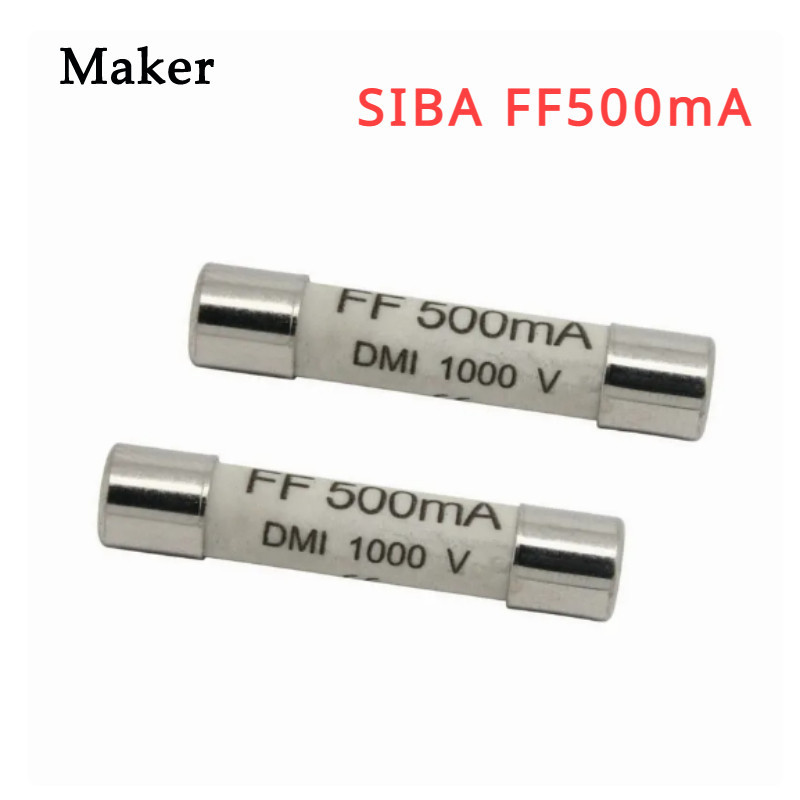 Ceramic Fuse Tube SIBA FF500mA 1000V 500mA 0.5A 6x32mm New | 蝦皮購物