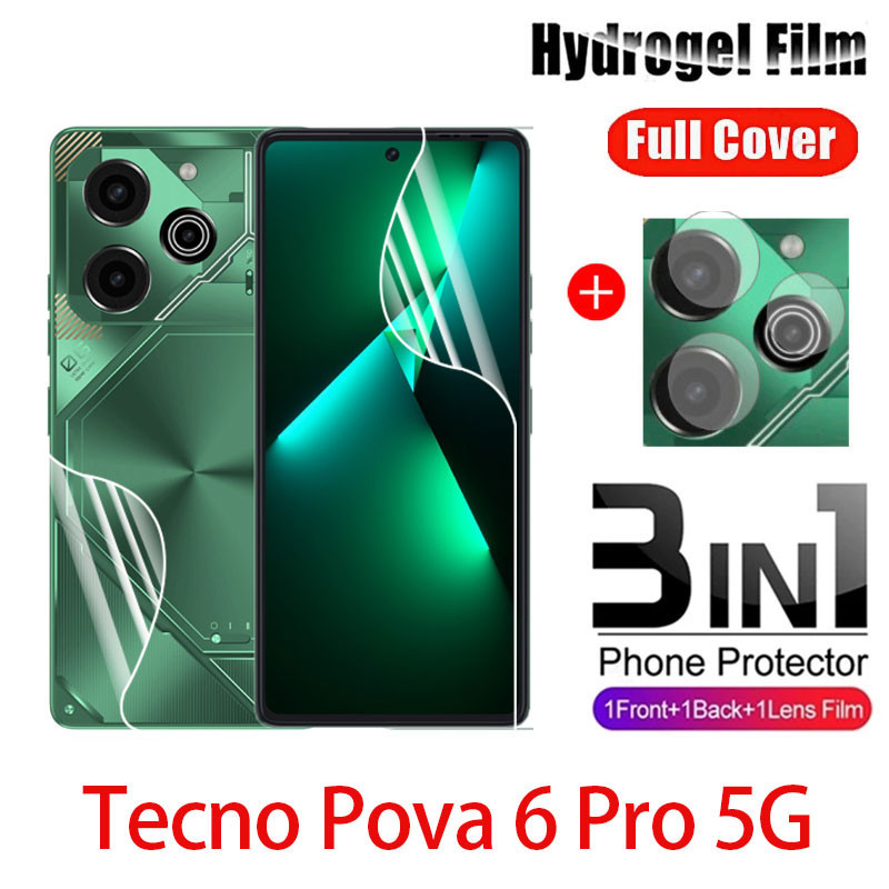 Tecno pova 6 pro 5G 2024 pova6pro pova 5 pro pova5 前後全覆蓋保護透明 | 蝦皮購物