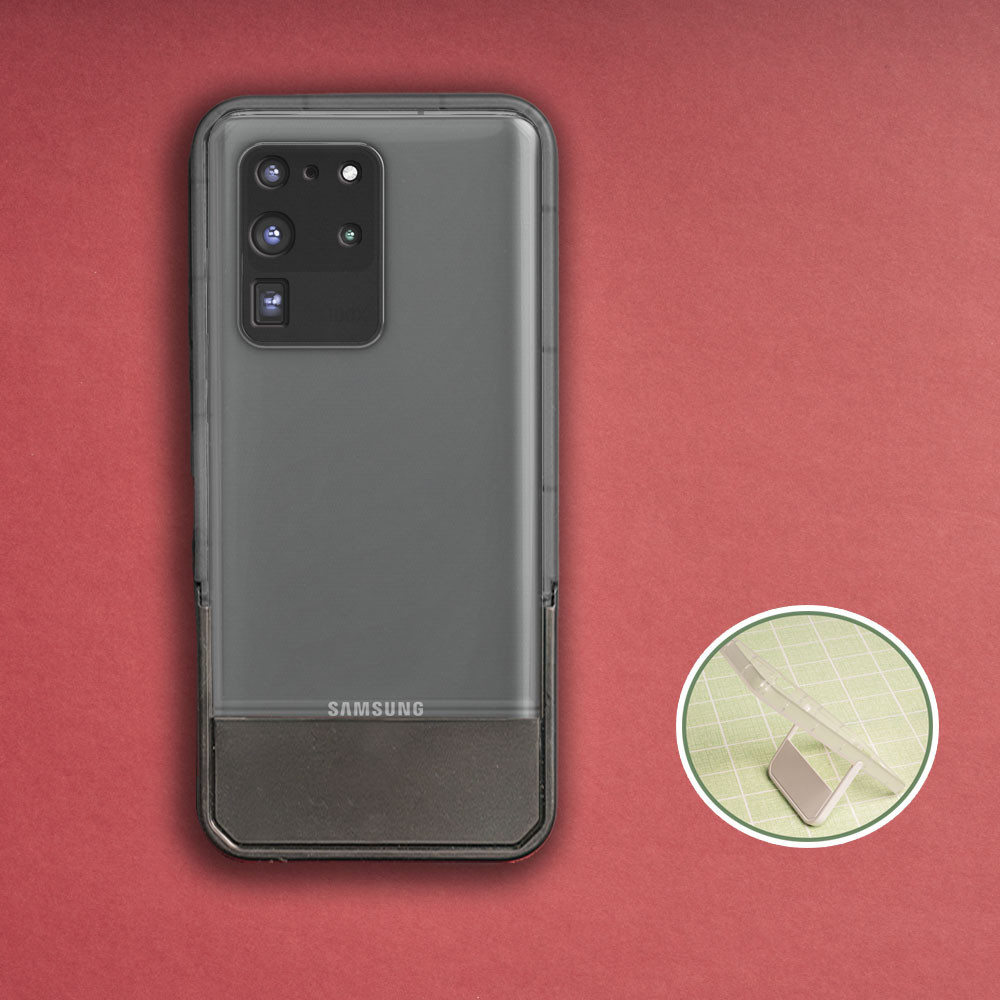 SAMSUNG 三星 Galaxy S20 Ultra LTE 4G 5G SM-G988B DS 防撞邊框半透明黑色支 | 蝦皮購物
