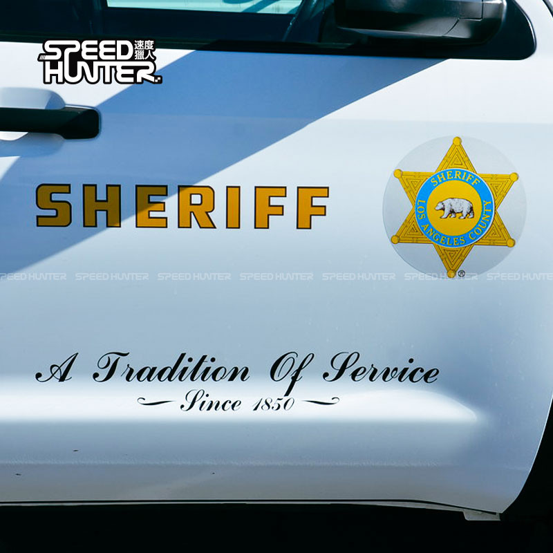 現貨 LASD 洛杉磯警長 Sheriff 大型SUV車身裝飾貼紙 汽車車門改裝貼花 | 蝦皮購物