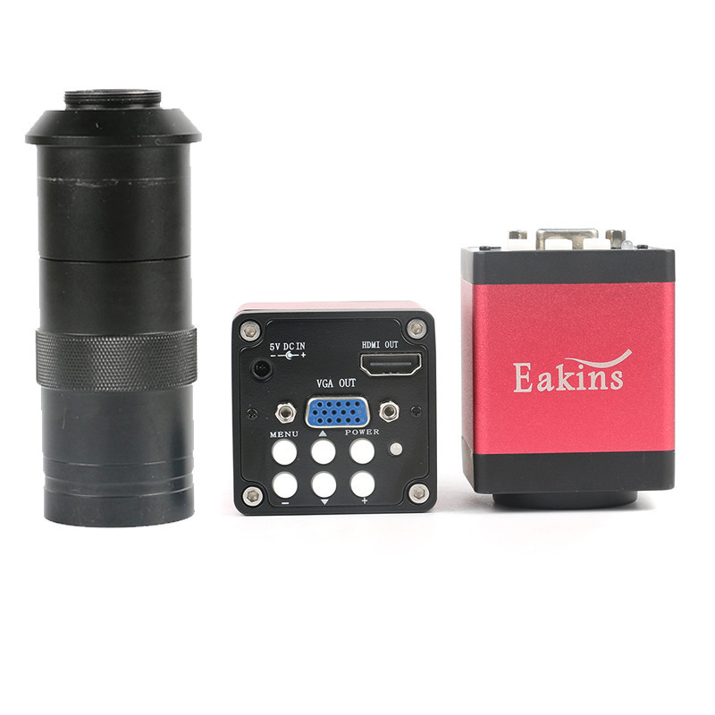 Hdmi VGA 720P 13MP 60F/S 工業視頻顯微鏡攝像頭,帶 100x C MOUNT 鏡頭,用於手機 P | 蝦皮購物