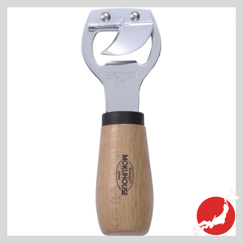 聖工藝 開瓶器 罐頭刀 日本製 天然木柄 モクハウス BM-215 褐色 12.5公分 | 蝦皮購物