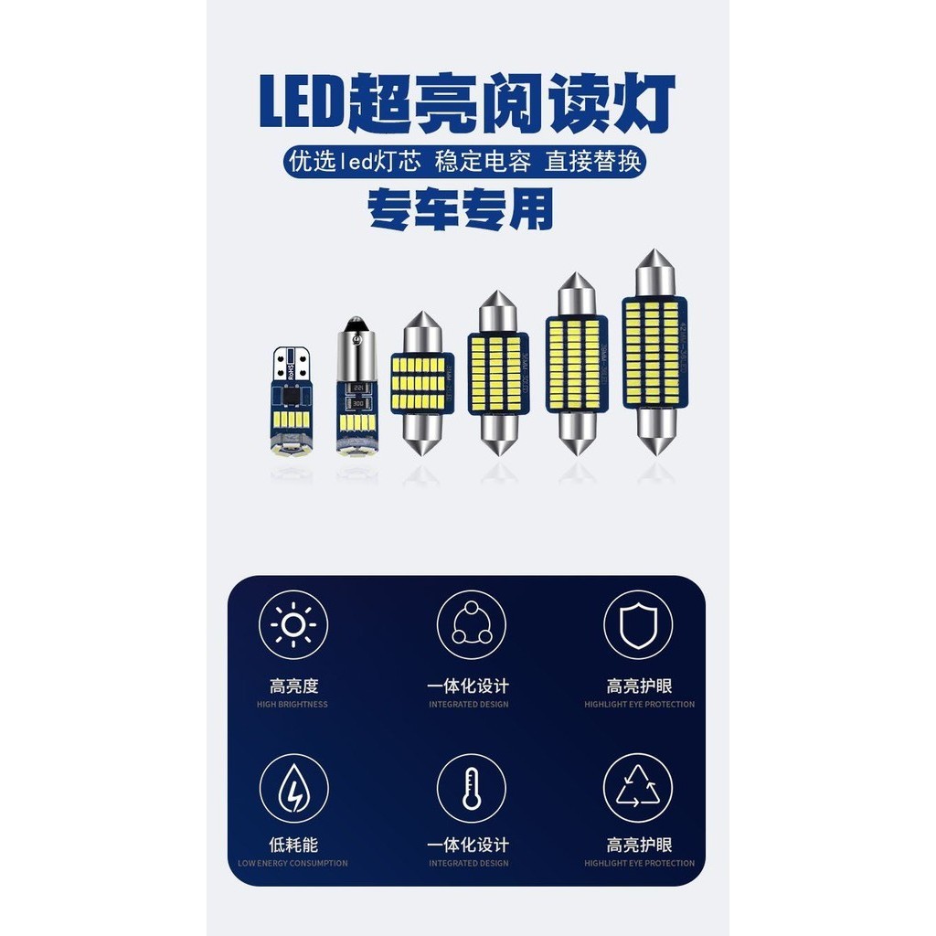 MAIZI【現貨】VOLVO S60L室內LED閱讀燈 內飾燈頂棚燈 富豪 車內照明燈泡 車頂燈led燈泡 富豪閱讀燈 | 蝦皮購物