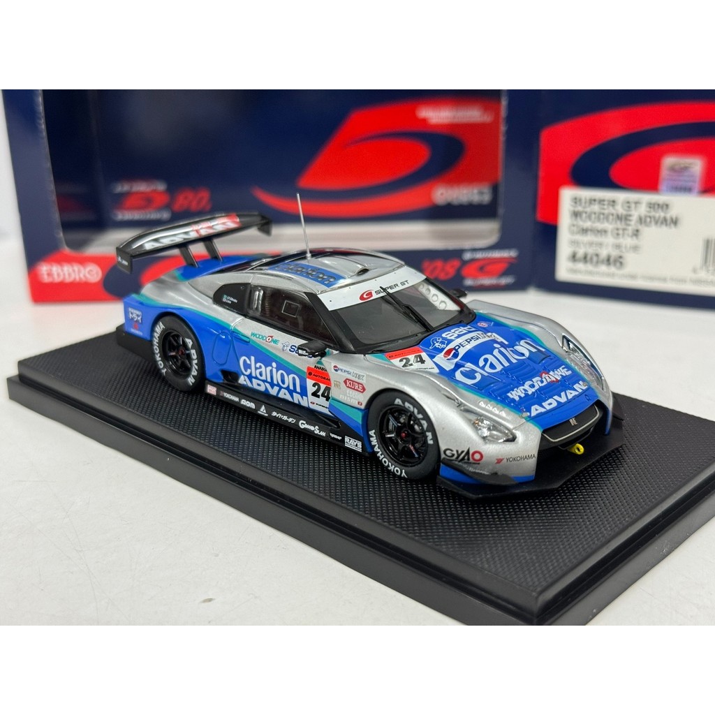 EBBRO 1/43 Super GT 500 WOODONE ADVAN Clarion GT-R 車模型 全新 僅一 | 蝦皮購物