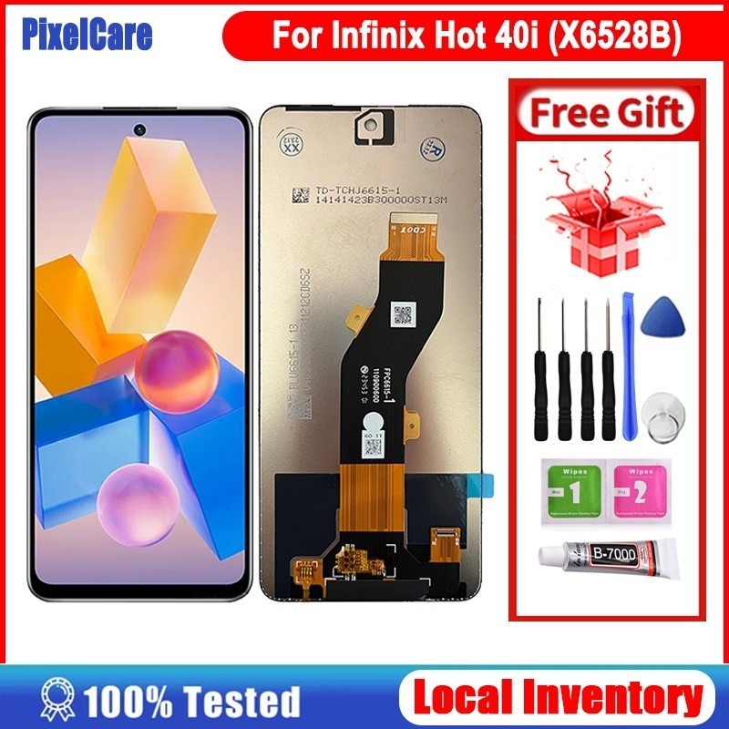 6.6" Infinix 顯示器適用於 Infinix Hot 40i X6528B BG6 POP 8 Spark G | 蝦皮購物
