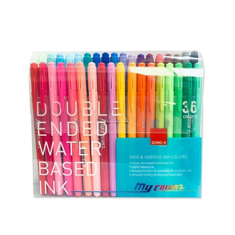 DONG-A My Color 2 Water Based Ink 36 Colors 雙頭水性墨水36色 | 蝦皮購物