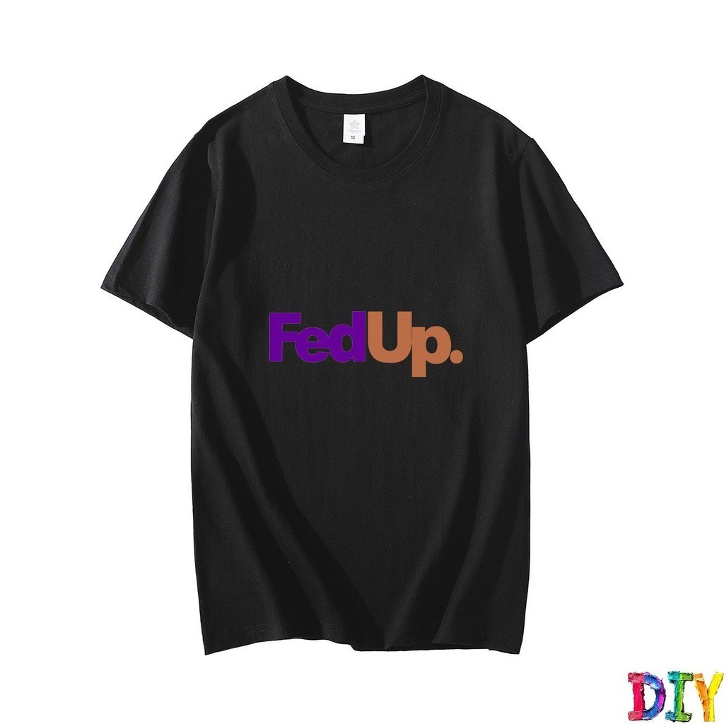 Fed Up Fedex Parody 定制彩色標誌學校更多電影普通成人工作室糖棉復古卡通圓領 | 蝦皮購物