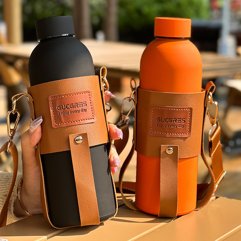 【台灣發貨】GUCGRES不鏽鋼保溫杯 高顏值ins風水杯 男大學生保溫杯大容量戶外保溫杯 | 蝦皮購物