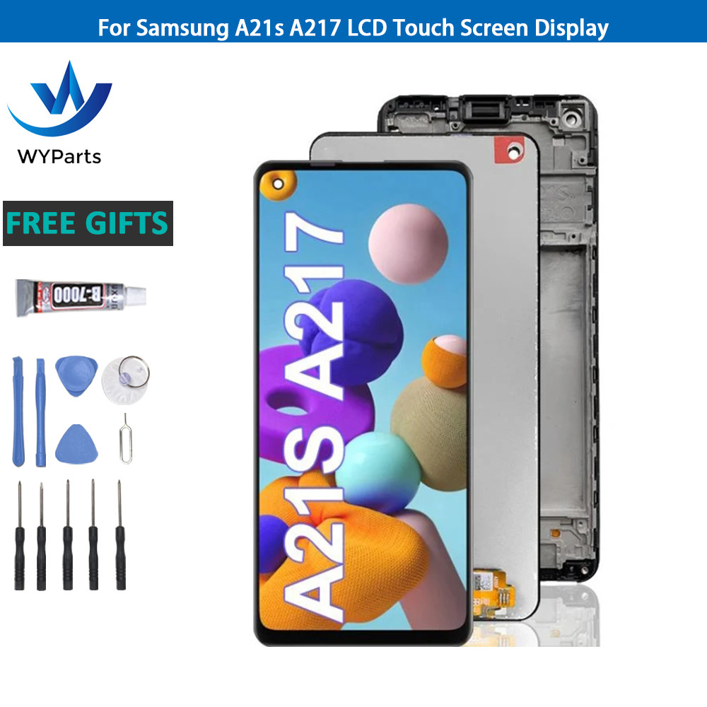 SAMSUNG 6.5" Incell 適用於三星 A21s A217 SM-A217F/DS LCD 帶邊框觸摸屏數字 | 蝦皮購物