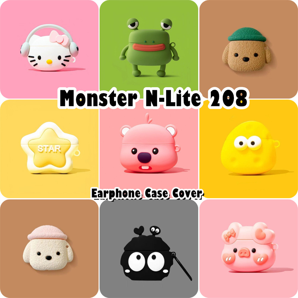 【折扣】適用於 Monster N-Lite 208 Case 耳機套甜美可愛卡通軟矽膠套 NO.1 | 蝦皮購物