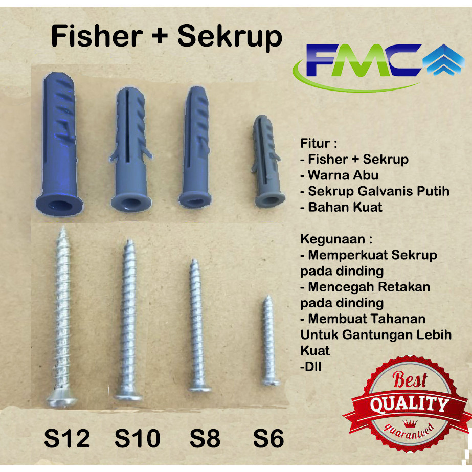 牆壁螺絲 S6 S8 S10 S12 牆壁螺栓插頭座螺栓支架電視風扇架配件超強 | 蝦皮購物