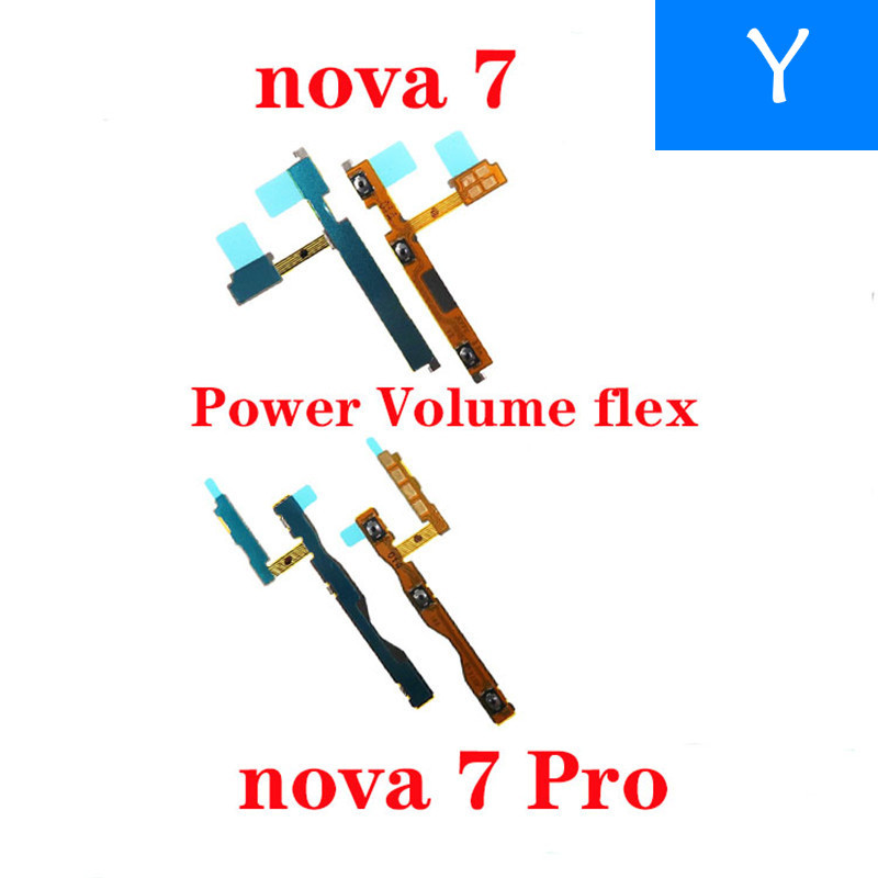 適用於華為 nova 7 nova 7 Pro 電源開關音量調高調低按鈕鍵排線更換維修備件 | 蝦皮購物
