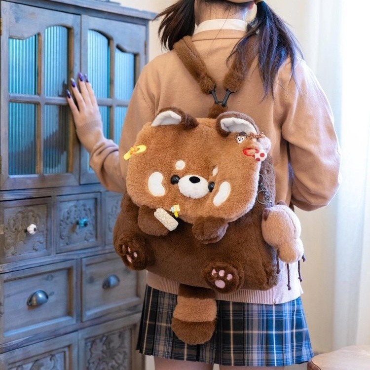 Cute Bala Cartoon Capybara Plush Backpack New Style 卡通背包 學生 | 蝦皮購物