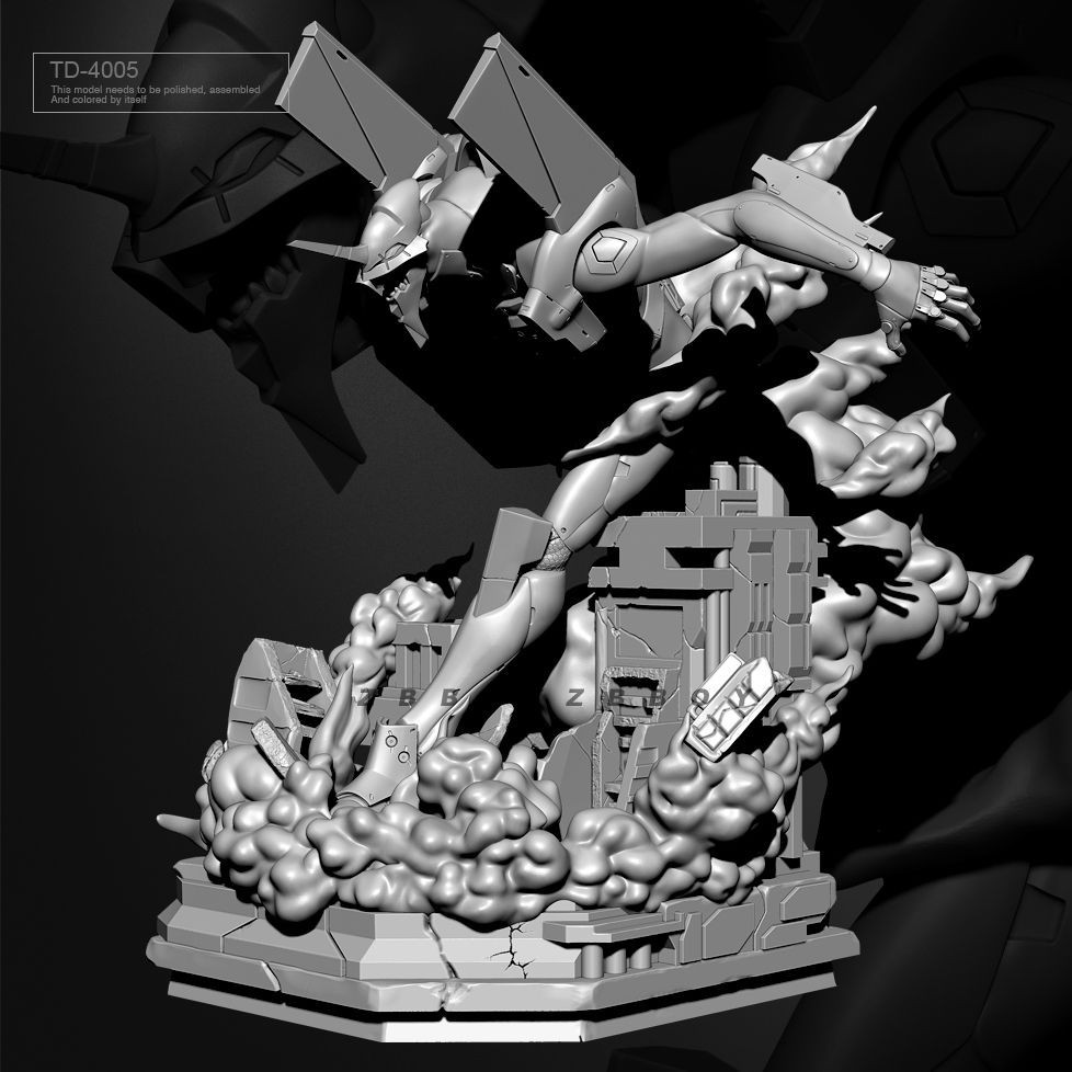 55mm 75mm ZBBOY監製 福音機甲戰士 樹脂兵人 白模 TD-4005## | 蝦皮購物