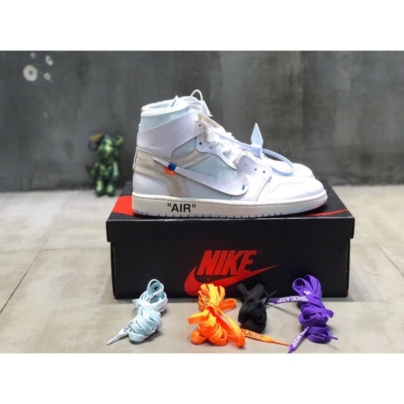 高品質 Nike Air Jordan 1 x OFF WHITE aj1 x ow 白 聯名系列 | 蝦皮購物