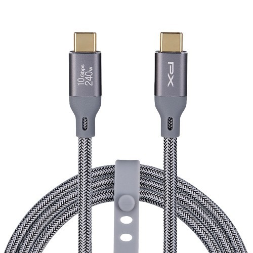 PX 大通 ACC3X-2G USB3.2Gen2 Type-C公/公 PD240W/10Gbps充電傳輸編織線/鐵- | 蝦皮購物