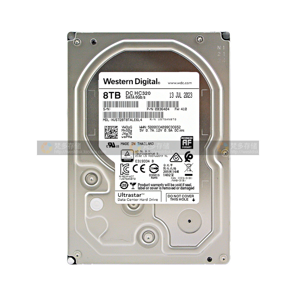 含稅開發票 WD 8T 企業碟Ultrastar HC320 8TB 3.5吋企業級硬碟 HUS728T8TALE6L4 | 蝦皮購物