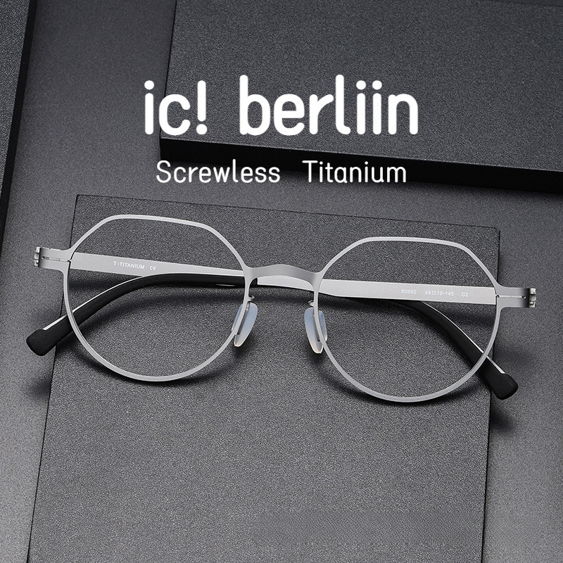 [TOTU眼鏡]ic berlin純鈦眼鏡架 無螺絲眼鏡 金屬框眼鏡 IC柏林眼鏡框 80992德係設計師 可配近視眼鏡 | 蝦皮購物