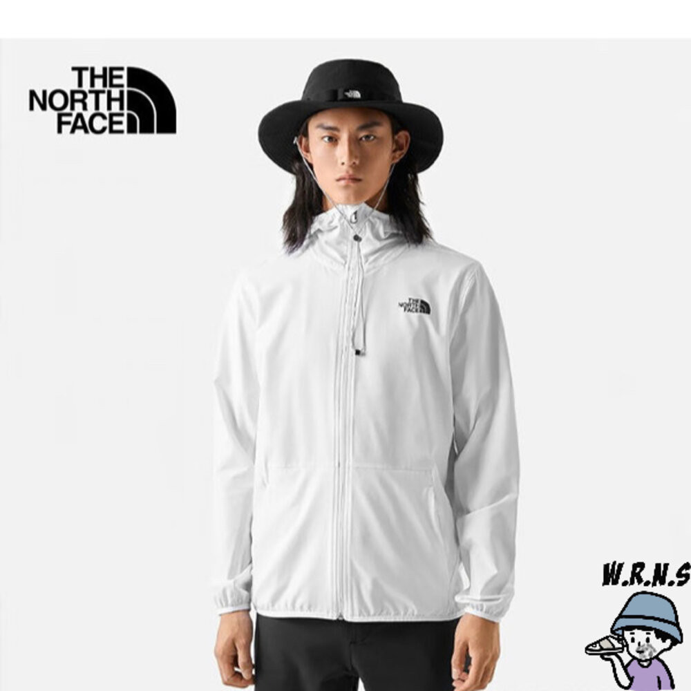 The North Face 北臉 男裝 連帽外套 防風 防曬 防潑水 白NF0A7WCYFN4 | 蝦皮購物