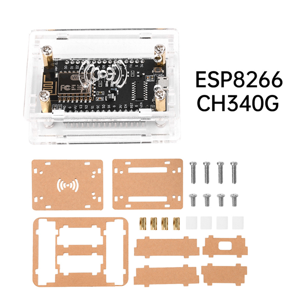Nodemcu Lua ESP8266 2102 340G ESP-32物聯網開發板透明亞克力保護殼 | 蝦皮購物