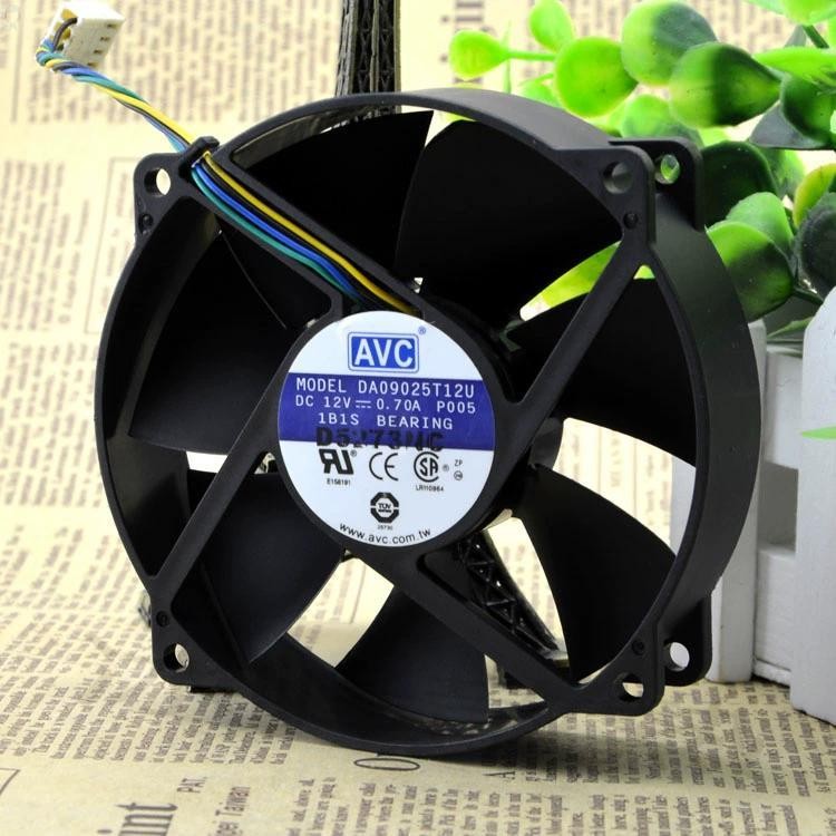 【冰峰散熱】AVC 9025 9CM 12V 0.7A電腦CPU機箱大風力PWM四針風扇DA09025T12U | 蝦皮購物