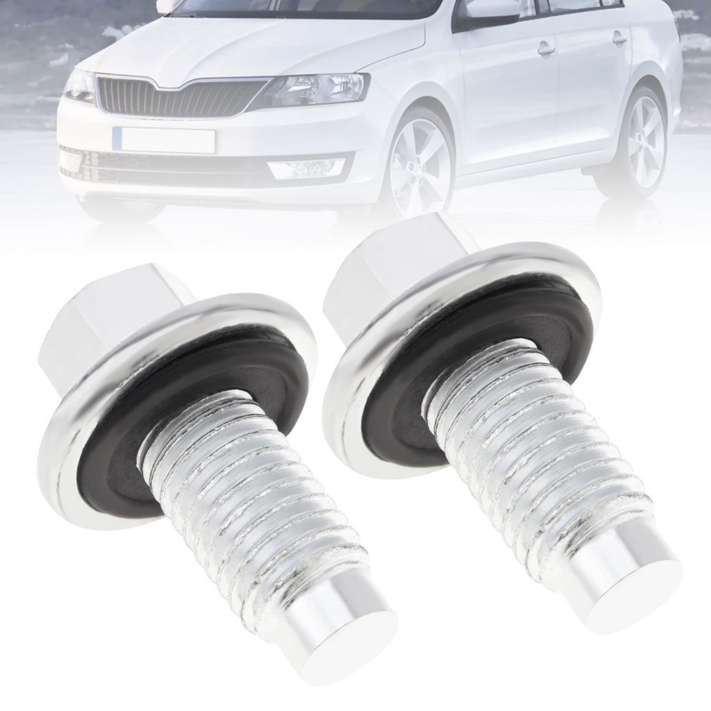 2個 11519933 9l8z-6730-a M12x1.75mm 磁性放油塞適用於別克/雪佛蘭,耐用汽車螺絲 | 蝦皮購物