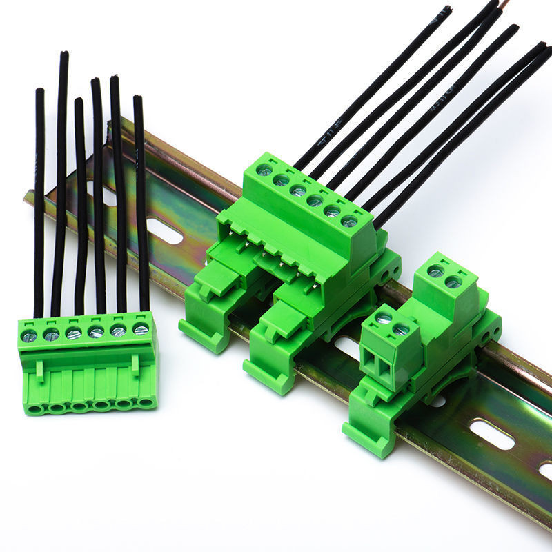 導軌式對接插拔式接線端子2EDG-UKR-5.08 2P-24P 安裝35mm導軌接頭 | 蝦皮購物