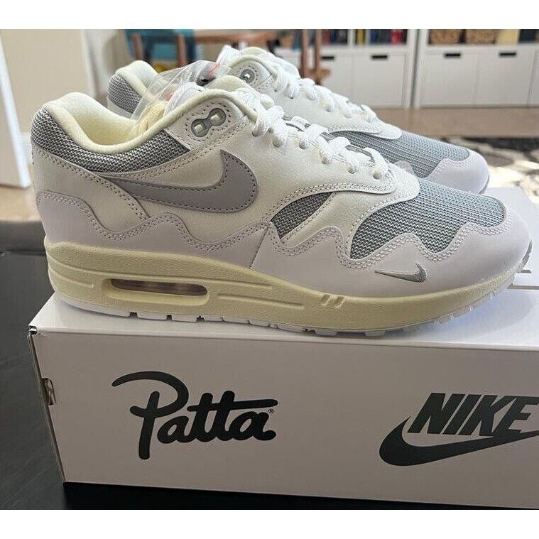 耐吉 Nike Air Max 1 Patta waves 2022 白灰 DQ0299-100 跑鞋 IWFH XYM | 蝦皮購物