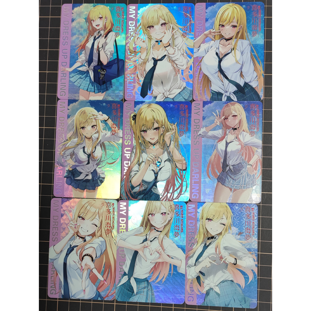 9pcs/set ACG 動漫卡牌 更衣人偶墜入愛河 喜多川海夢JK 自製收藏閃卡 59*86mm | 蝦皮購物