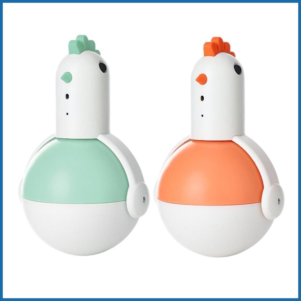 Cat Roly Poly Toy 360 度旋轉 Roly Poly Toy 小雞形狀電動貓玩具有趣的貓自玩玩具適用於 | 蝦皮購物