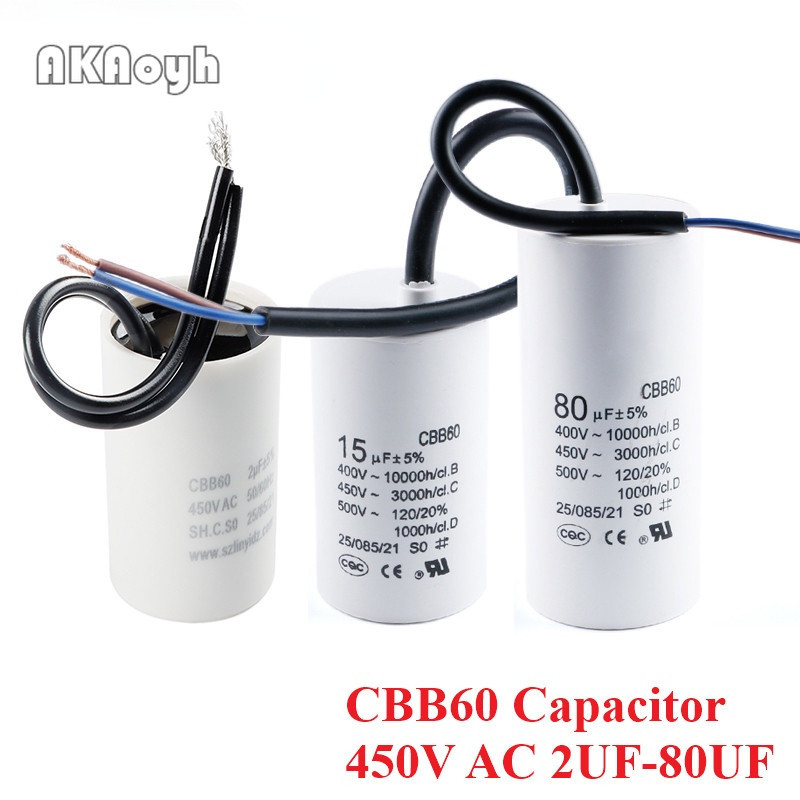Cbb60電容 450V AC 2UF-80UF 8UF 10UF 12UF 14UF 15UF 16UF 18UF 2 | 蝦皮購物