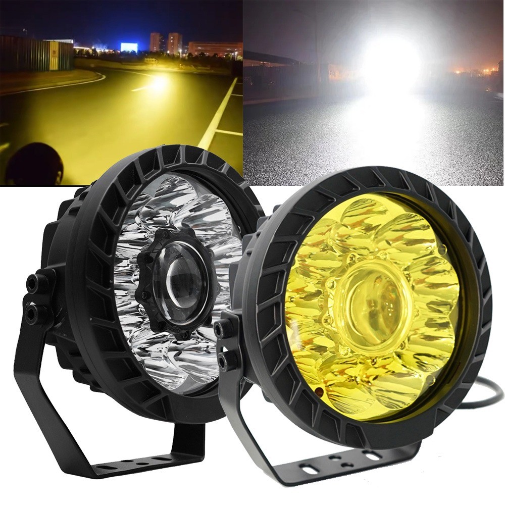 50w 7 英寸圓形 LED 工作燈越野車聚光燈 9-30v 工作燈卡車 SUV 摩托車 LED 大燈行車燈 | 蝦皮購物