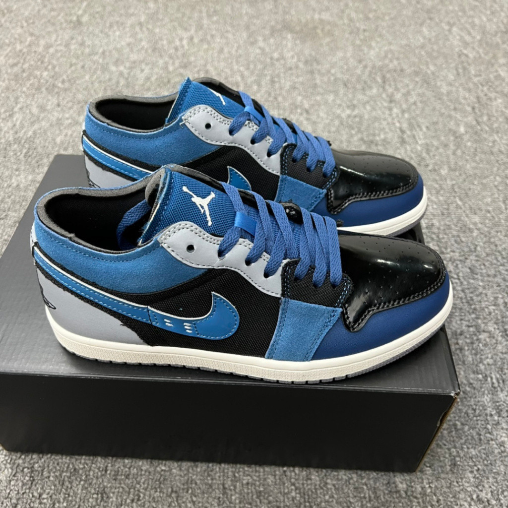 【實體照片】UA Air Jordan 1 Low “Black Inside Out” 籃球鞋男士運動鞋女士 AJ1 | 蝦皮購物