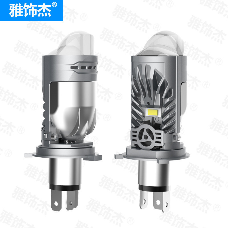 創夢工場 M01P三光透鏡led汽車大燈魚眼燈雙光透鏡h4遠近一件式改裝機車燈 | 蝦皮購物