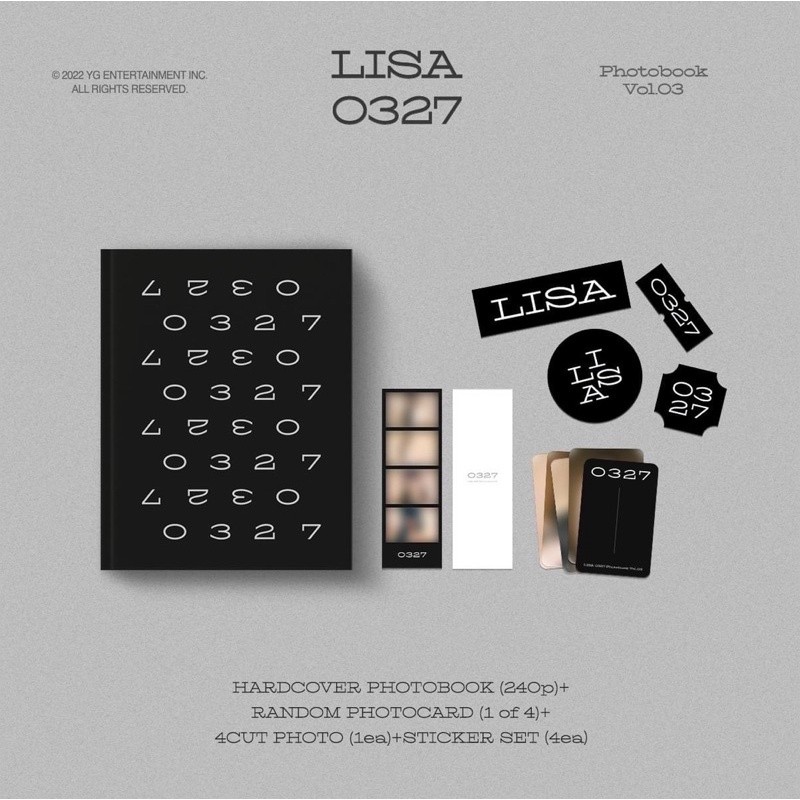 正版 BLACKPINK LISA - 0327 PHOTOBOOK VOL.3 寫真書 | 蝦皮購物