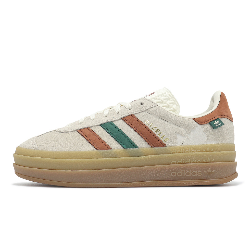 adidas 休閒鞋 Gazelle Bold W 女鞋 棕 綠 厚底 麂皮 愛迪達 [ACS] IG3685 | 蝦皮購物