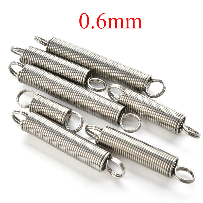 【YSL】304張力彈簧線徑0.6mm外徑6mm長20mm~300mm不銹鋼長張力彈簧定制 | 蝦皮購物